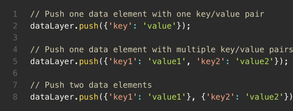 Data layer implementation and examples to get you started